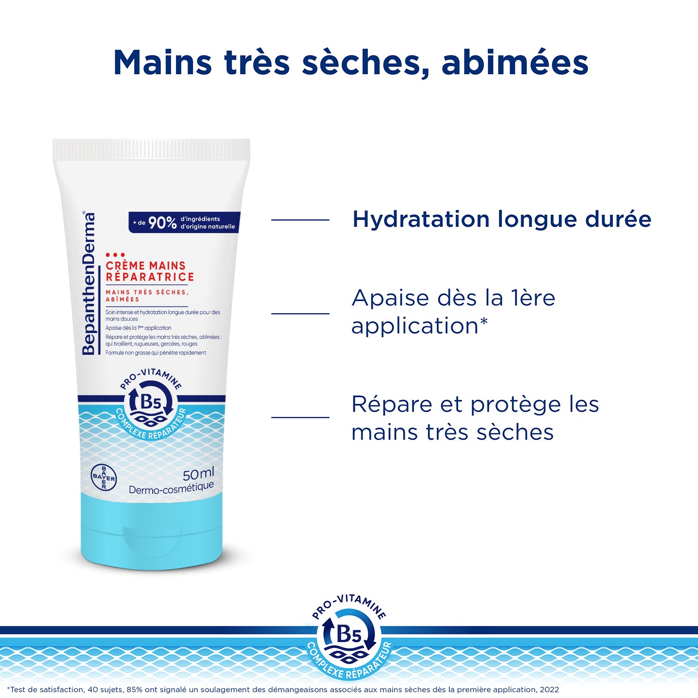 Crème mains réparatrice 50 ml | BepanthenDerma®️